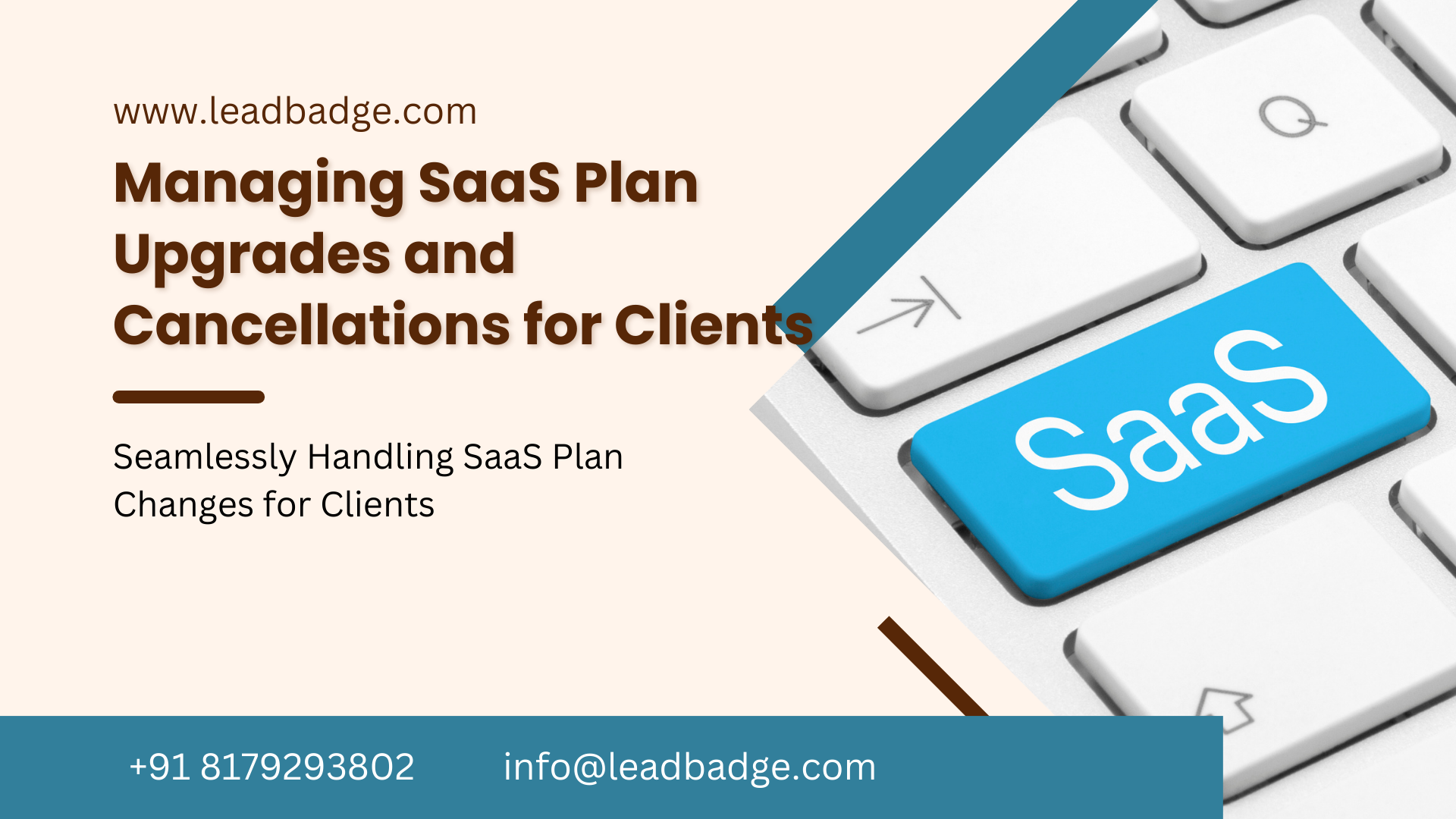 Managing SaaS Plan Upgrades and Cancellations for Clients - LeadBadge
